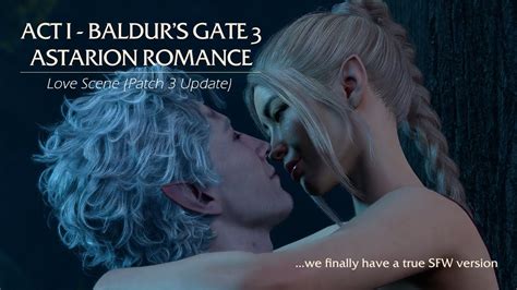 Astarion Love Scene After Patch 3 Baldurs Gate 3 Act 1 Youtube