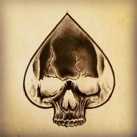 Bodyart Airbrush Body Art Ace Tattoo Skull Tattoos Ace Of
