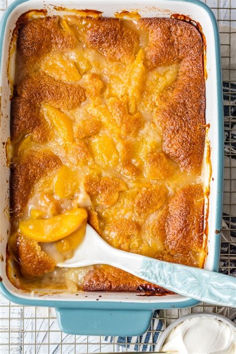 Easy Peach Cobbler Recipe Made With Canned Peaches VIDEO