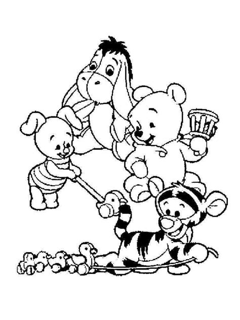 Coloriage Disney Bébé Winnie l ourson télécharger et imprimer gratuit