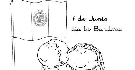 colorear día de la Bandera de Perú Colorear dibujos infantiles