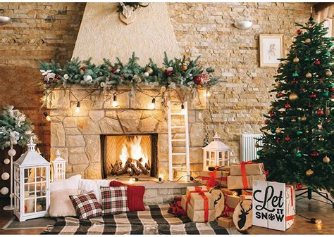 Christmas Fireplace Scenes Wallpapers Wallpaper Cave