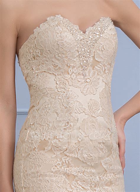 Corte Trompeta Sirena Novio Cola Capilla Encaje Vestido De Novia Con