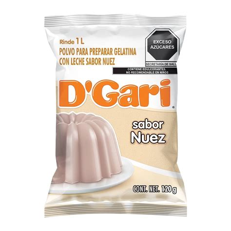 Polvo Para Preparar Gelatina D Gari De Leche Sabor Nuez 120 G Walmart