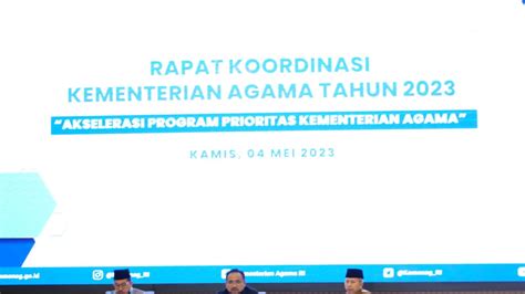 Akselerasi Program Prioritas Menag Libatkan Seluruh Stakeholder Dan
