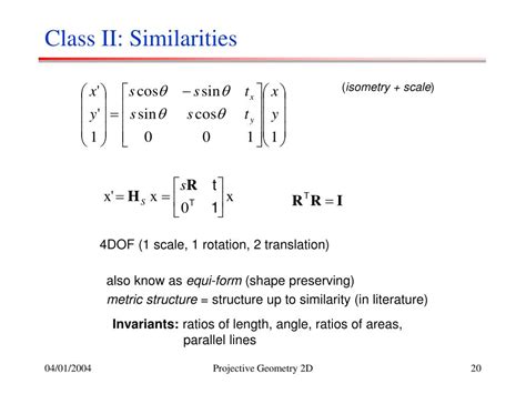 ppt projective geometry 2d powerpoint presentation free download id 6037708