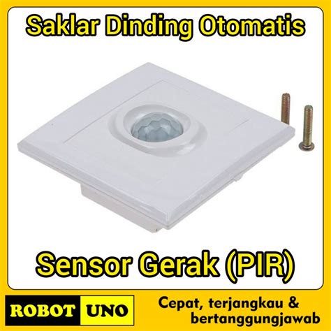 Jual Saklar Dinding Sensor Gerak PIR Infrared Wall Lampu Otomatis