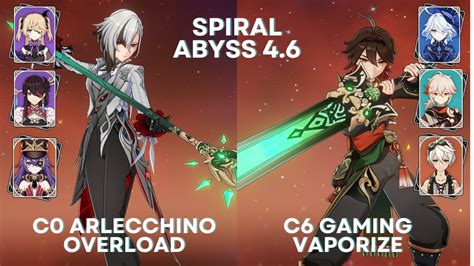 Spiral Abyss 4 6 C0 Arlecchino Overload And C6 Gaming Vaporize YouTube