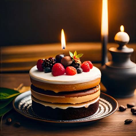 Premium Photo Naked Black Forest Cake Schwarzwald Pie Cake With Dark
