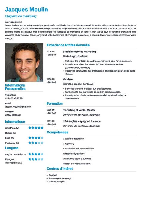 Centres dintérêts sur le CV liste dexemples de loisirs