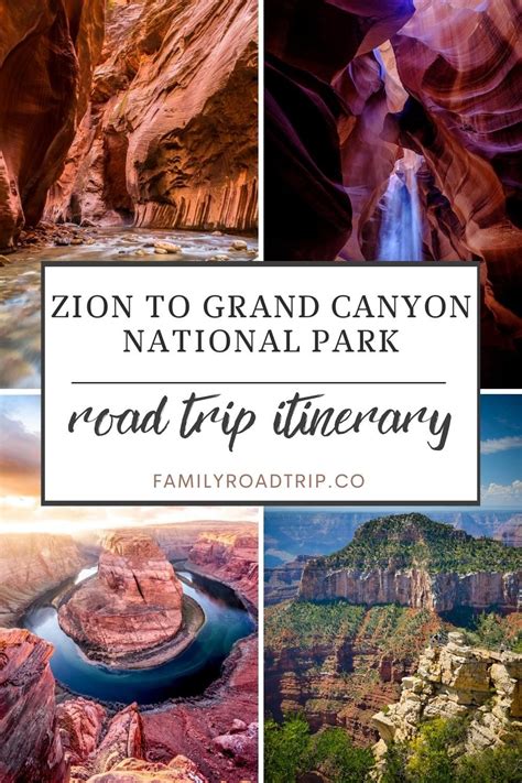 Zion National Park To Grand Canyon National Park Grand Canyon Road