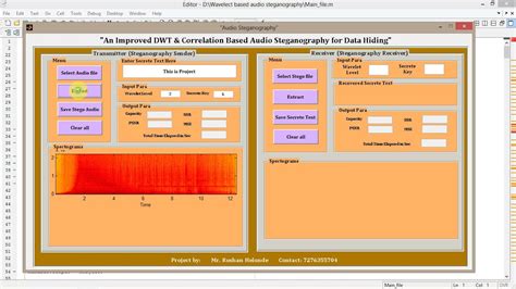 audio steganography for secret data hiding using matlab project code youtube