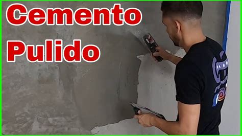 Como hacer una pared en cemento pulido fácilmente Curso de Cemento