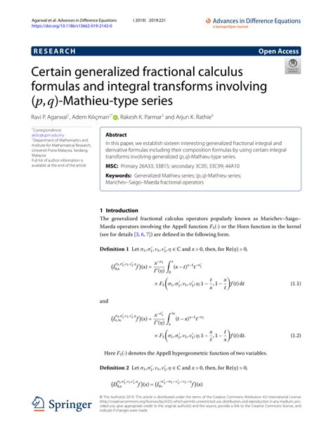 pdf certain generalized fractional calculus formulas and integral transforms involving p q