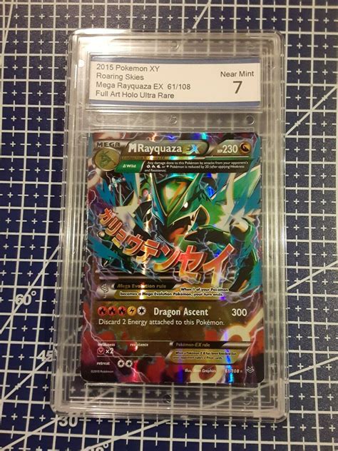 Mavin Mega Rayquaza EX Pokémon Roaring Skies 61 108 Full Art Holo