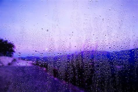 Efecto De Lluvia Sobre Fondo De Playa Foto Gratis