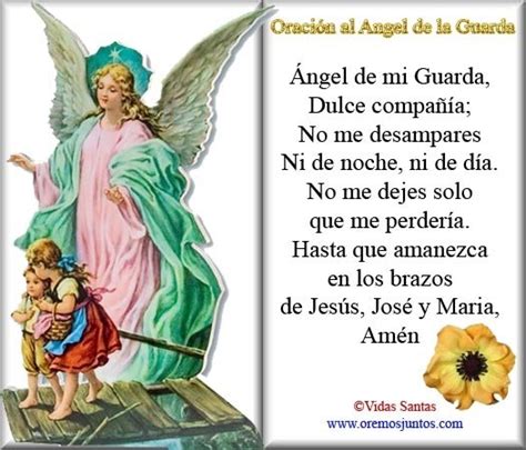 Oracion Del Angel De Mi Guarda Para Ni Os Imagui