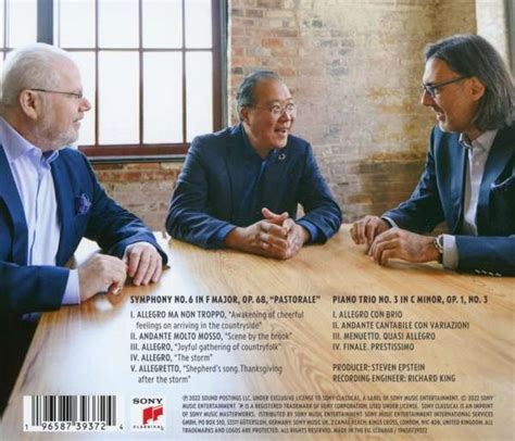 Emanuel Ax Leonidas Kavakos Yo Yo Ma Beethoven For Three Symphony