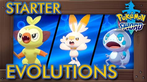Pokémon Sword Shield All Starter Evolutions Shiny Evolutions
