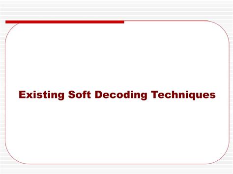 ppt soft decision decoding of rs codes using adaptive parity check matrices powerpoint
