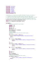 Main Docx Include Iostream Include Fstream Include Math H Include