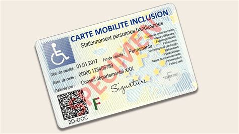La carte dinvalidité Carte Mobilité Inclusion CMI