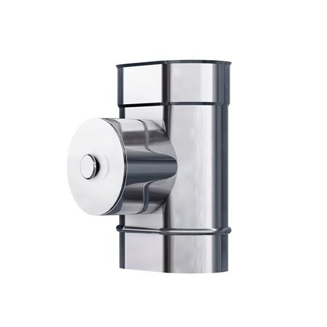 KO Wyczystka trójnikowa z deklem owalna 130x220 mm gr 1 0mm wkład komin