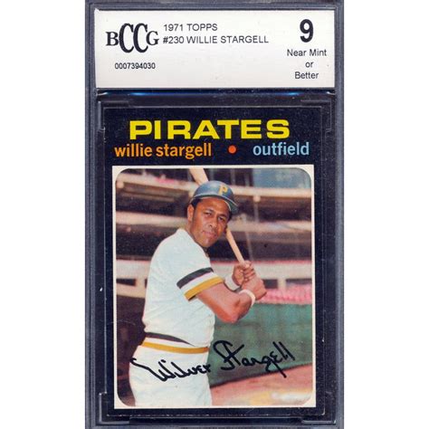 Willie Stargell 1971 Topps 230 BCCG 9 Pristine Auction