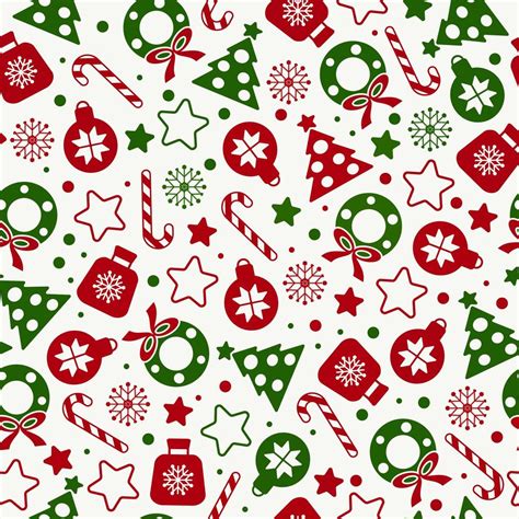 Seamless Pattern Of Christmas Texture Icons 1870743 Vector Art At Vecteezy