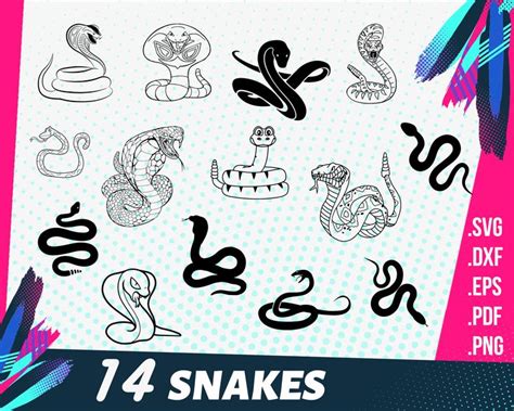 Snake Clipart Brushes For Adobe And Photoshopped With The Text Snakes