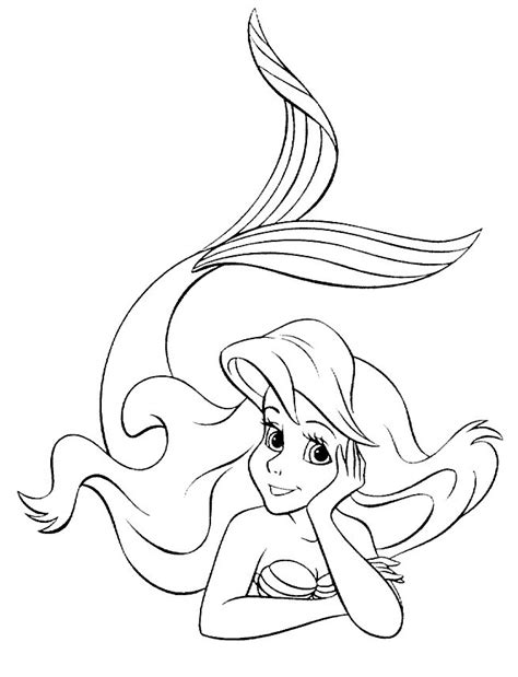 Authentique Ariel Coloriage Photos Idee De Coloriage