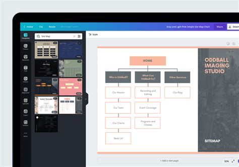 Criar Site Map Personalizado Online Canva