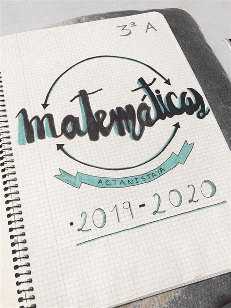 Portadas Para Cuadernos De Matemática 2020 8F8