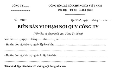 Mẫu Biên Bản Phòng Thi Hướng Dẫn Lập Và Sử Dụng