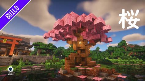 How To Build A Cherry Blossom Tree In Minecraft Youtube