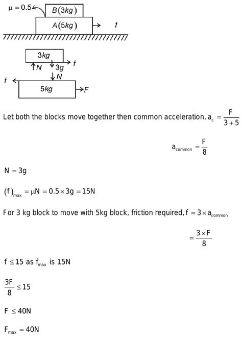 Two Blocks A And B Of Masses 5 Kg And 3 Kg Respectively Reston A Smooth