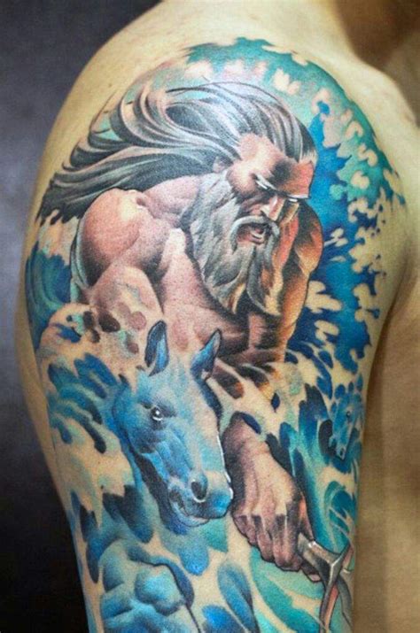 Poseidon Tattoo Meaning Channeling The Power Of The Sea God