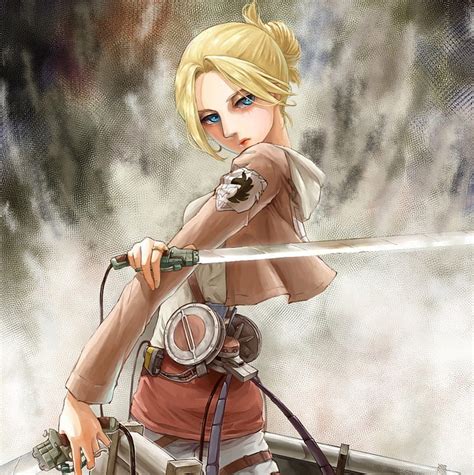 Annie Leonhardt Blond Angry Blade Attack On Titan Anime Hot Anime Girl Hd Phone