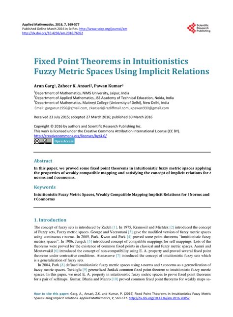 pdf fixed point theorems in intuitionistics fuzzy metric spaces using implicit relations
