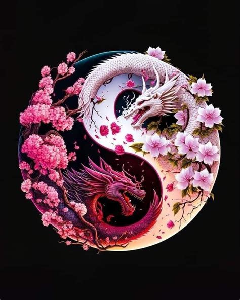 Dragon Yin Yang Poster By Mark Viraj Displate Artofit