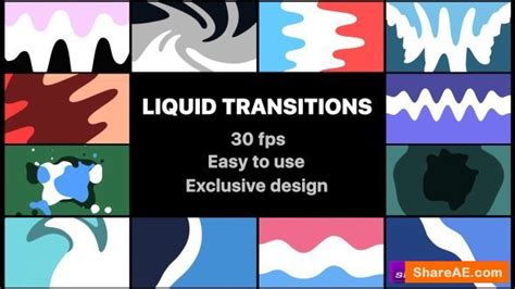 Videohive Liquid Transitions Free After Effects Templates After