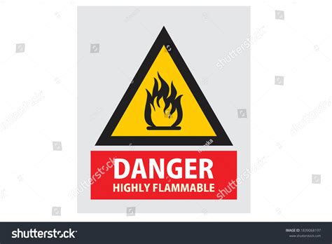 Set Triangular Warning Hazard Signs Stock Vector Royalty Free