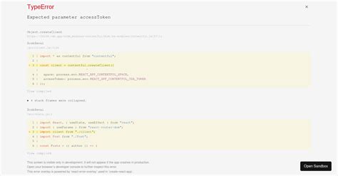 Contentful Blog Correction Codesandbox