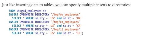 Hadoop Multi Insert Statement In Hive Stack Overflow