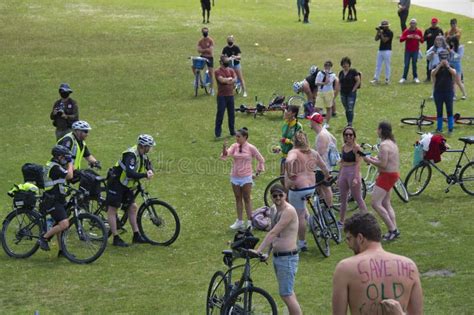 Vancouver Canada The World Naked Bike Ride Dreamstime