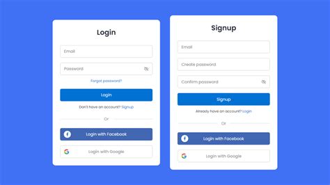 Login Signup Form In Html Css Javascript With Source Code