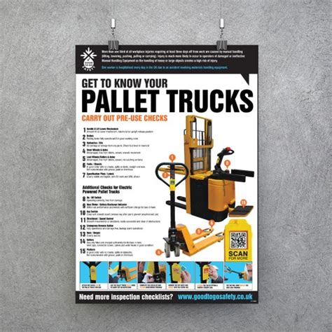 Pallet Truck Poster Visual Inspection Checklist