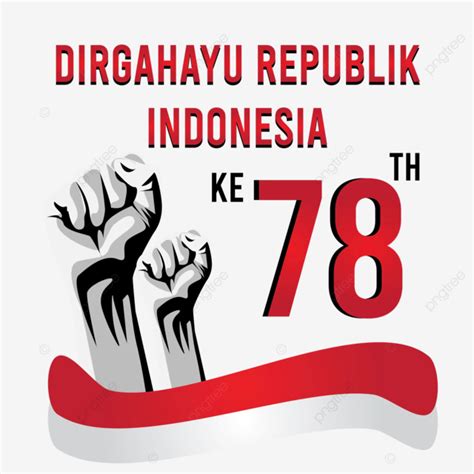 Greeting Card Happy Birthday Of Hut Ri Indonesian Independence Day