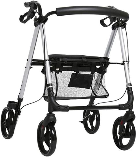 Rollator Walker Faltbarer Rollator mit 4 Rädern Sitz und Rädern
