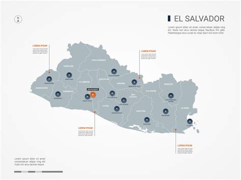 Infographic Para El Salvador Mapa Detallado De El Salvador Con La